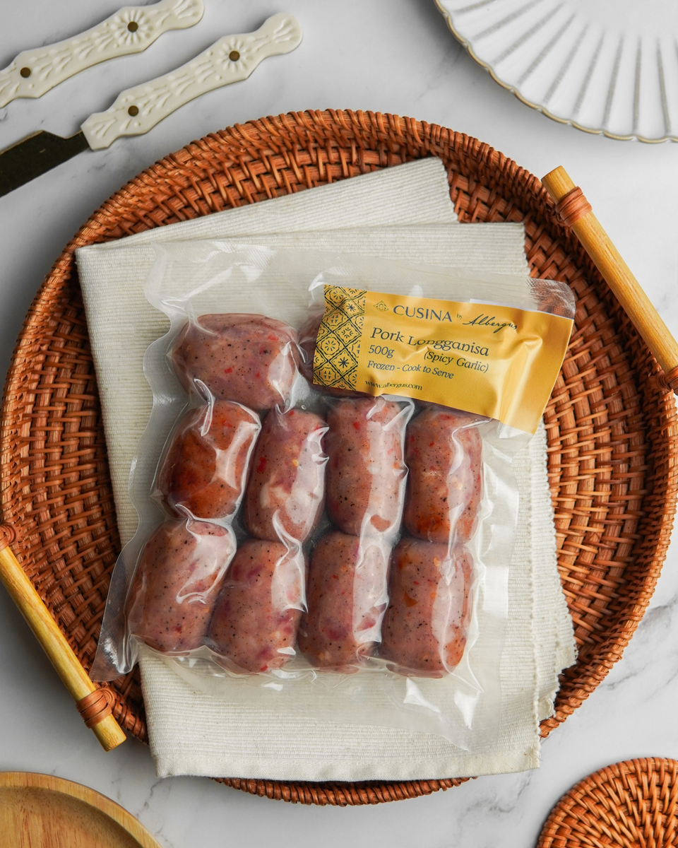 Pork Longganisa - Spicy Garlic (Frozen - Cook to Serve) – Albergus